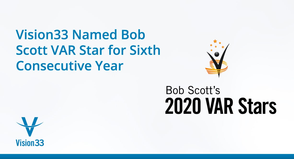 Vision33 Named Bob Scott VAR Star for Sixth Consecutive Year