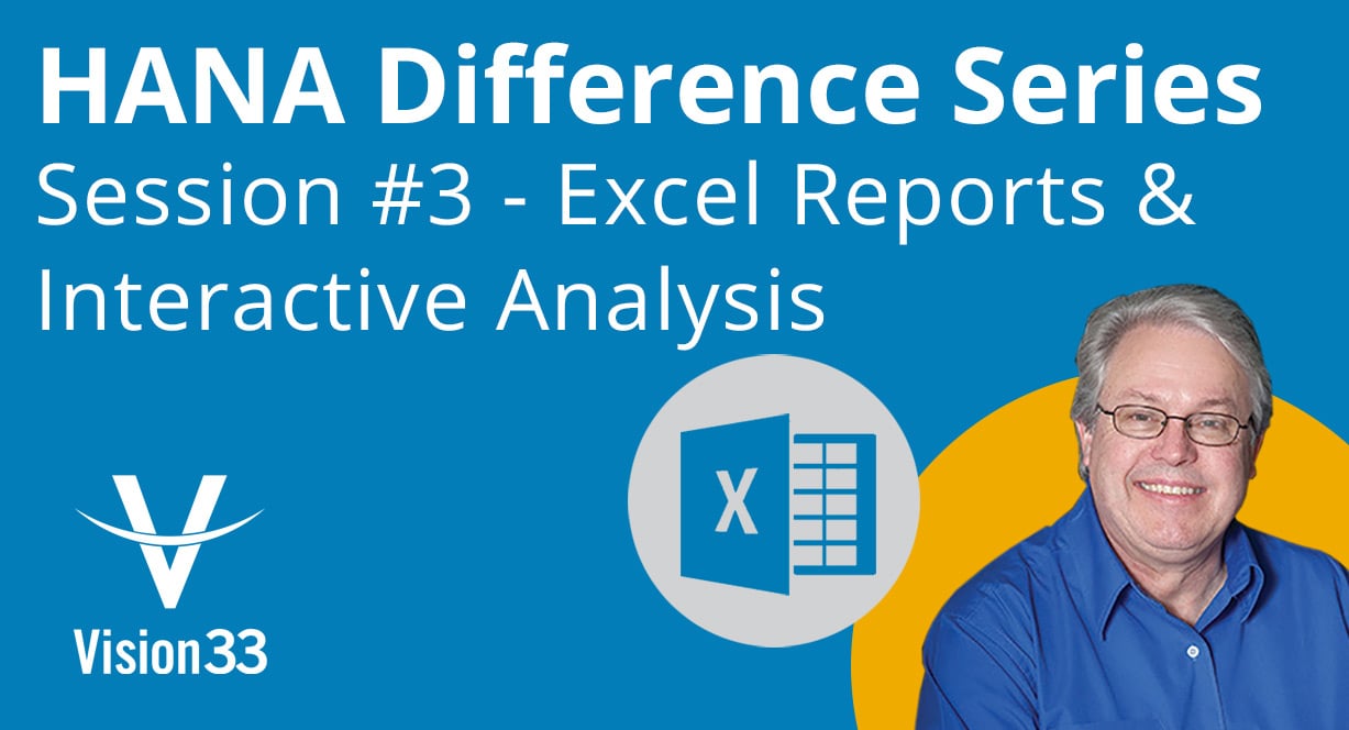 How to Work with Excel and Interactive Analysis in SAP HANA